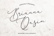 Brianna Qasim Calligraphy Font, a Script Font by Formatika Studio