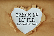 Break Up Letter font, a Handwritten Font by Alexis Gentry