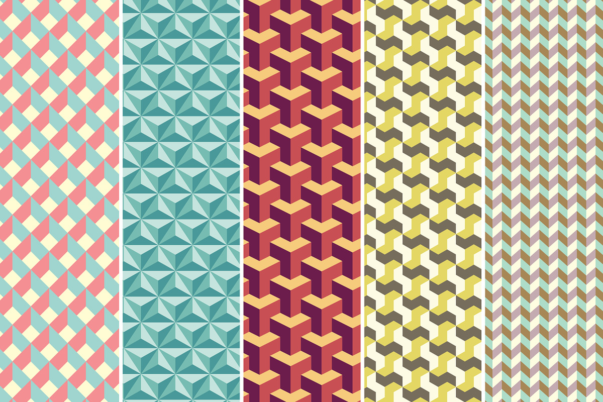 Infinite Vector Geometry Patterns, a Pattern Graphic by The Artifex Forge