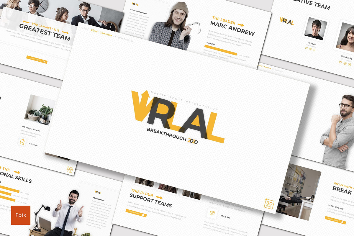 Virlal - Powerpoint Template, a Presentation Template by inspirasign ...