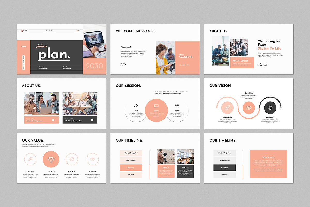 Future Plan PowerPoint Template, a Presentation Template by ...