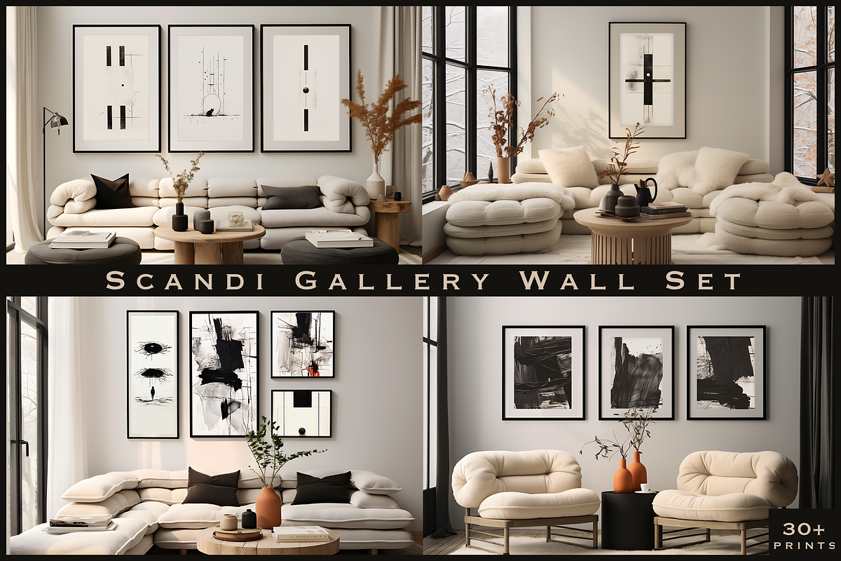 30+ Scandi Gallery Wall Set, an Object Graphic by Digital Museum