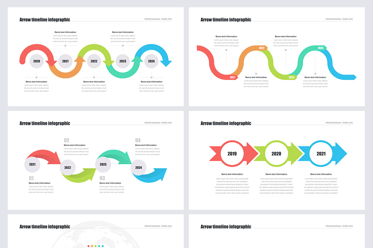 Timeline Arrows Templates Keynote, a Presentation Template by HiSlide.io