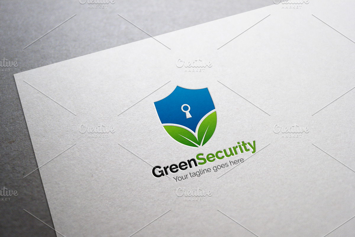 Green Security Logo, a Branding & Logo Template by XpertgraphicD