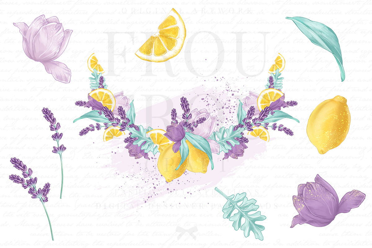 Lemonade Clip Art Pack, an Illustration by Frou Fou Craft