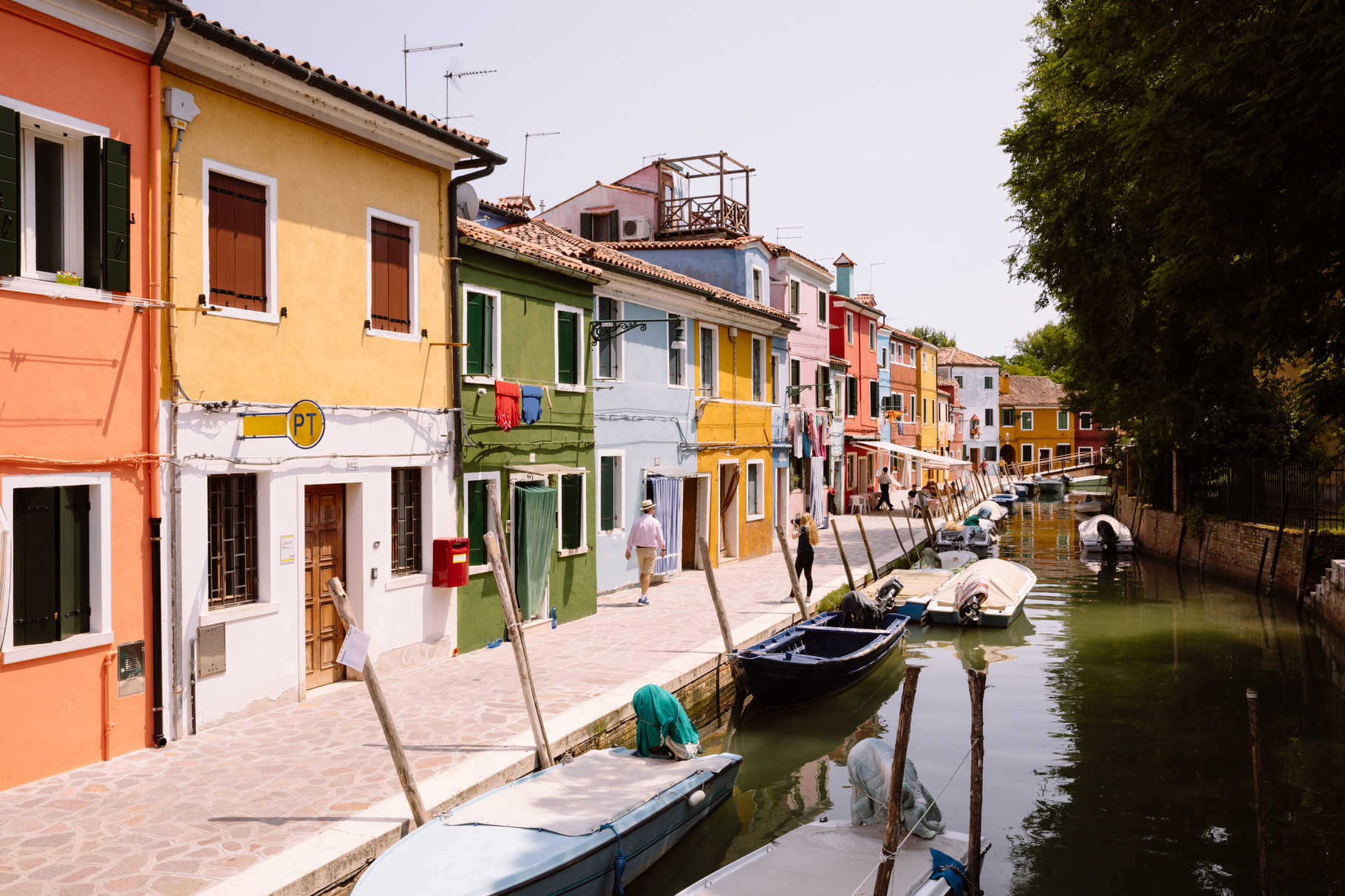 Panoramic of coloured burano homes featuring architecture, beautiful ...