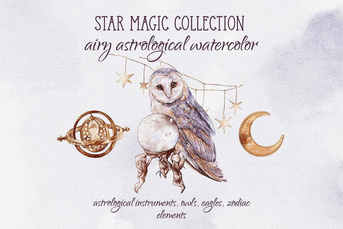 Star Magic Watercolor Collection, a Decorative Illustration by ...