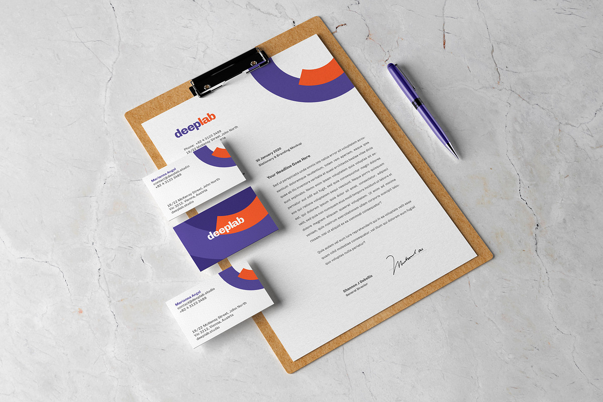 Clipboard Branding Mockup set, a Product Mockup by Deeplab