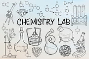 Chemistry lab equipment, an Education Illustration by IvanFet