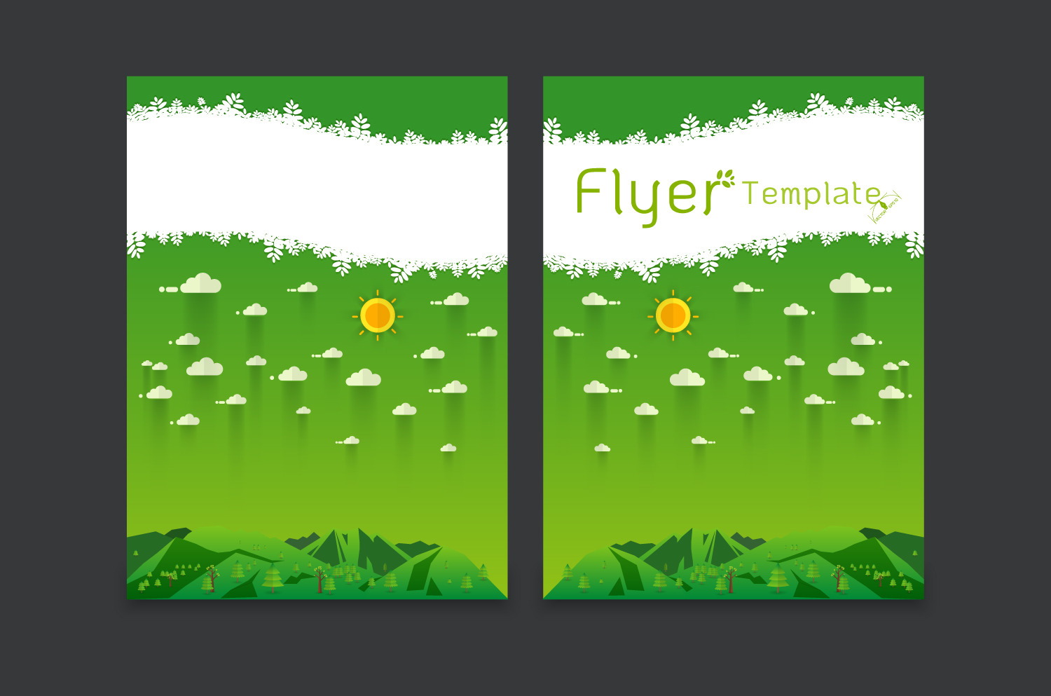 Flyer design of the landscape, a Flyer Template by essense