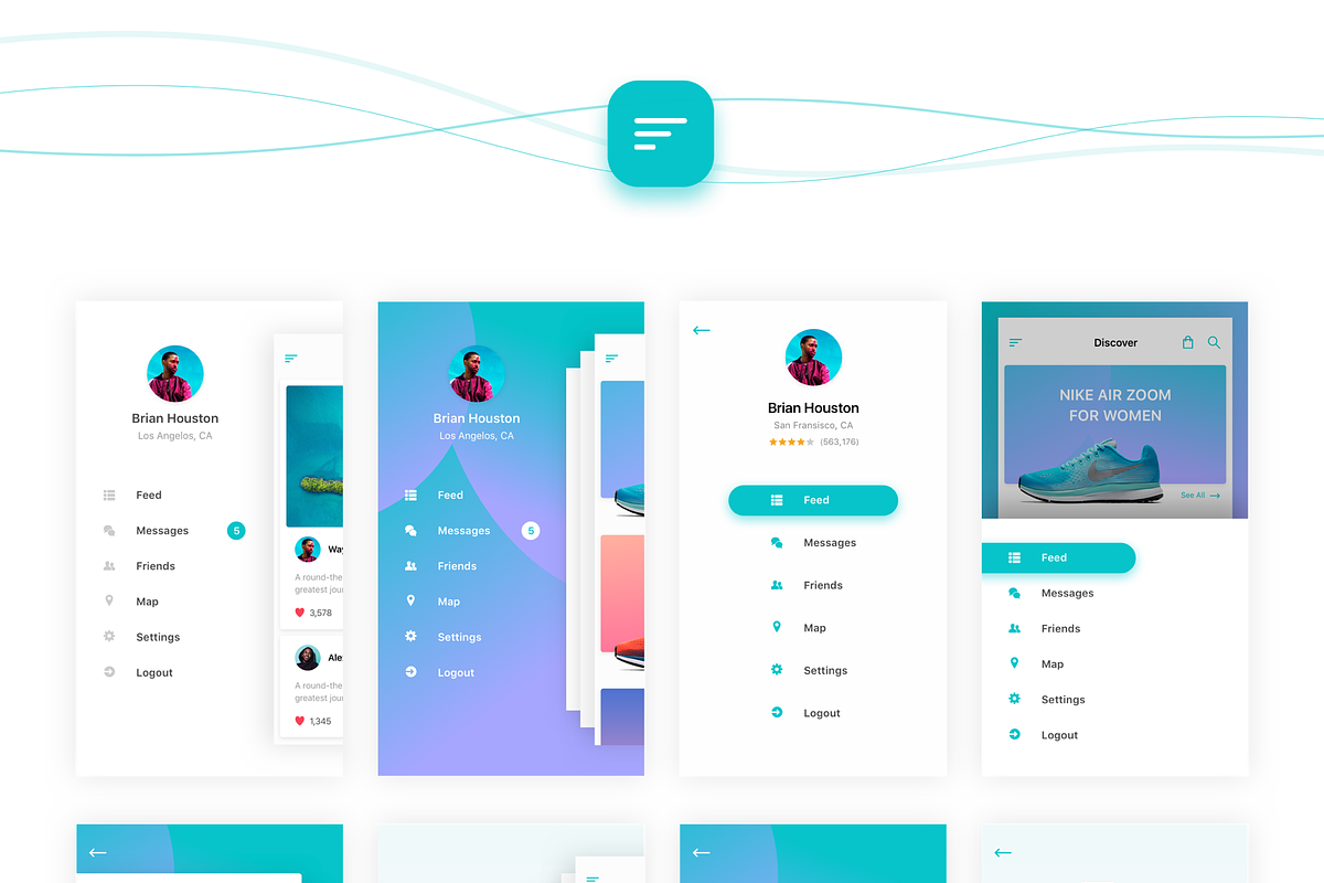 Maui iOS UI Kit, an UI Kit Template by Semas