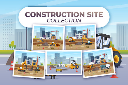 under construction poster design | Illustrations ~ Creative Market