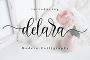 Delara Script, a Script Font by Nissa Studio