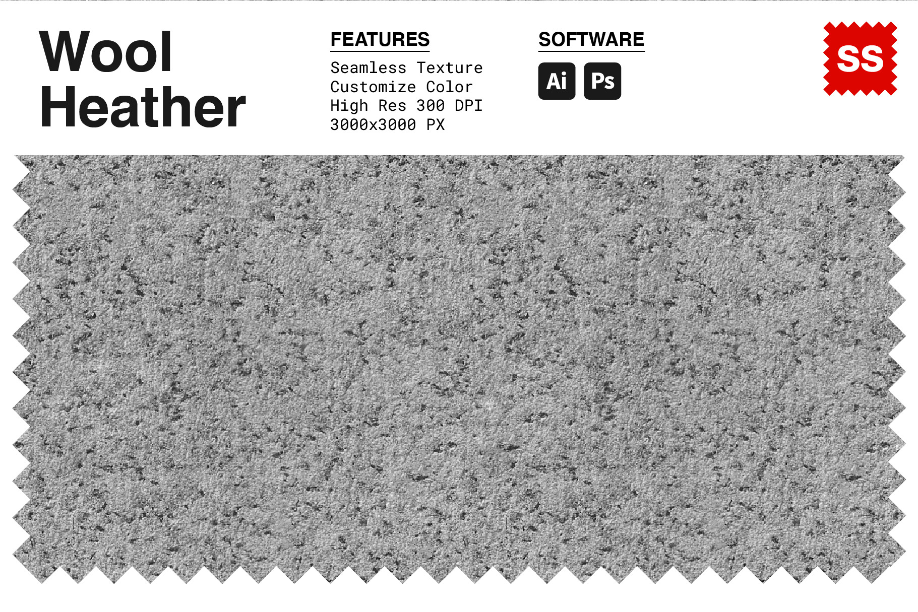 Wool Heather Texture Pattern, a Pattern Graphic by Swatch Supply