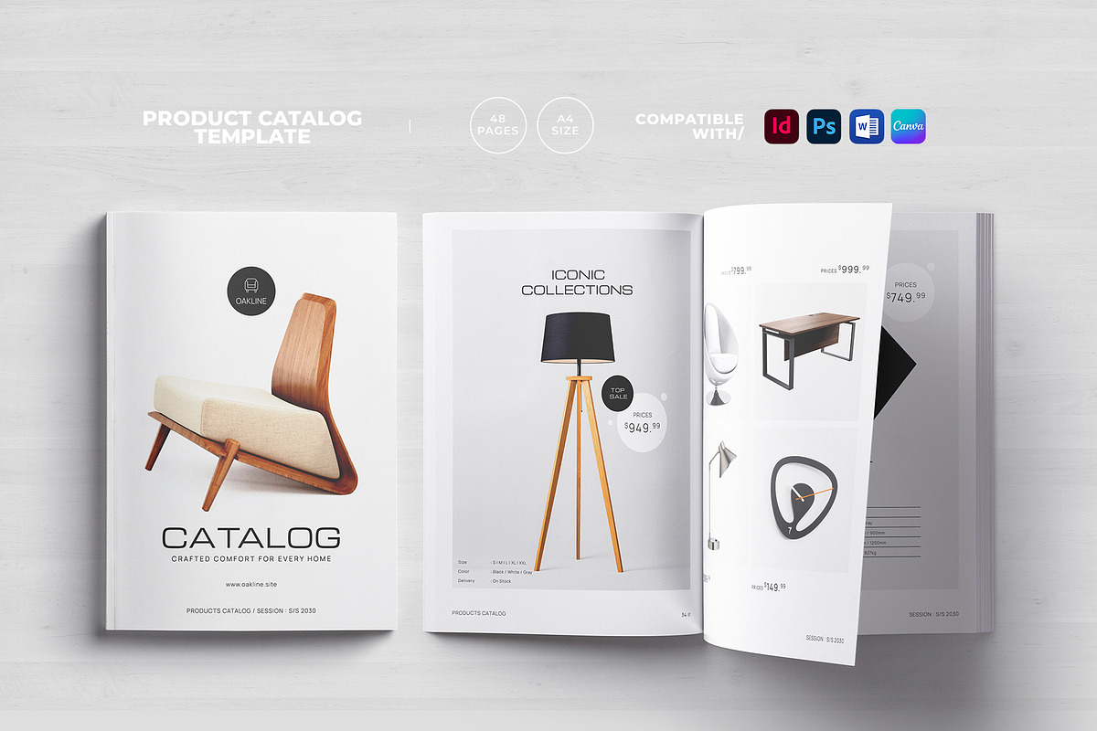 Product Catalog Brochure Template, a Brochure Template by Designsoul14