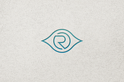 Modern Letter R With Eye Logo