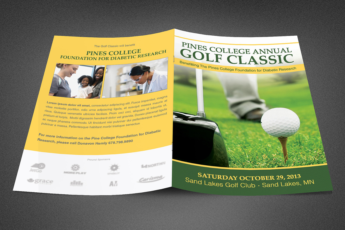 Golf Classic Booklet Template, a Brochure Template by loswl