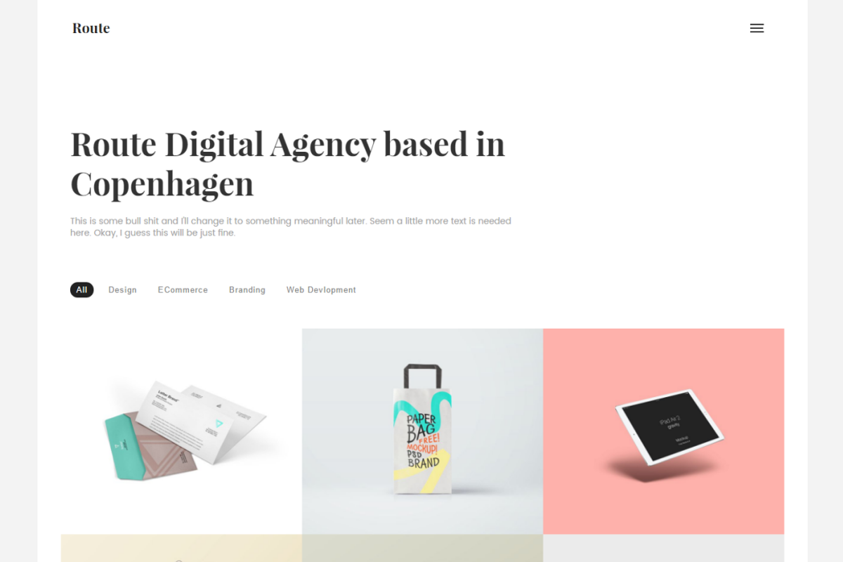Route Personal & Portfolio Template, a Bootstrap Template by iothemes