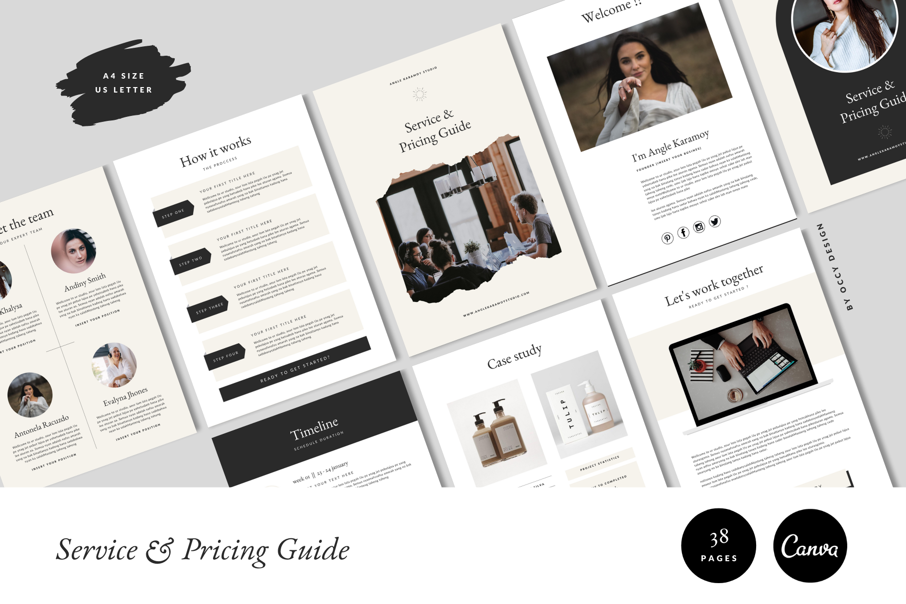 Service & Pricing Guide, a Brochure Template by Occy Design | Creative ...