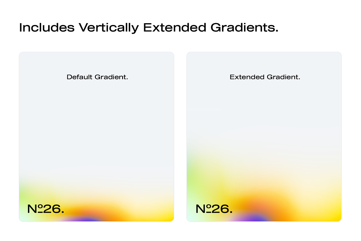 100 Aurum Light Gradients Collection