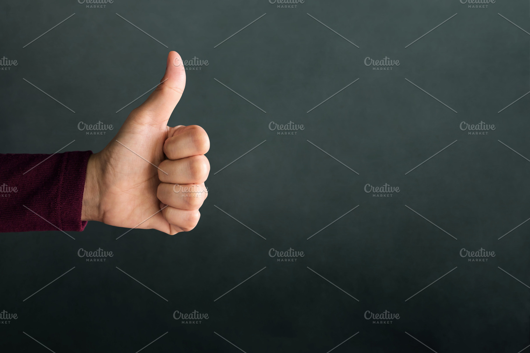Excellent Sign Thumb Up, a Business Photo by salmon.black | Creative Market