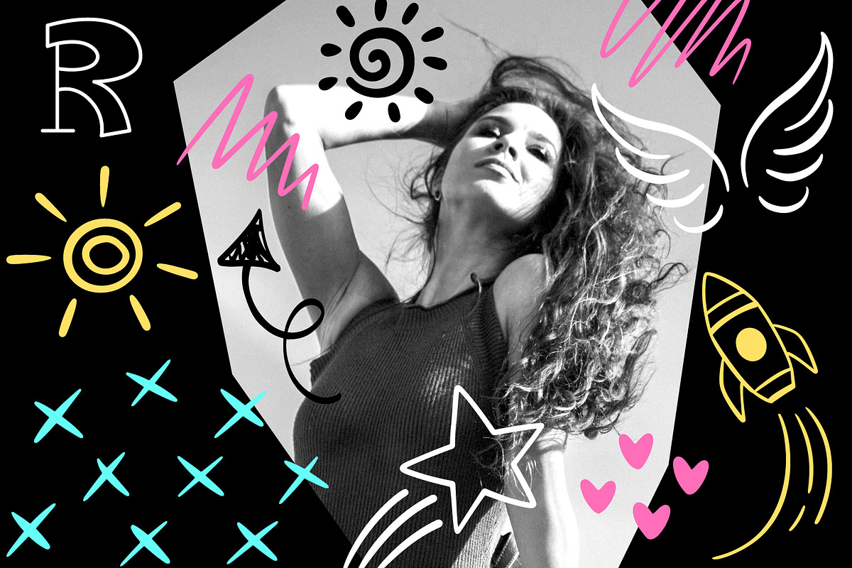 Scribble Doodle Shapes Atelier Vol.2, an Object Graphic by Katrinelly