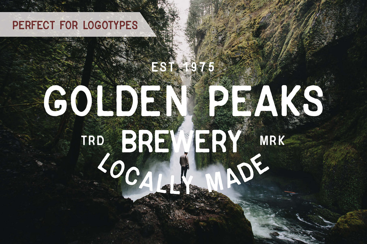 Drifter Font & Buildable Logo-Kit, a Sans Serif Font by The Forge Type ...