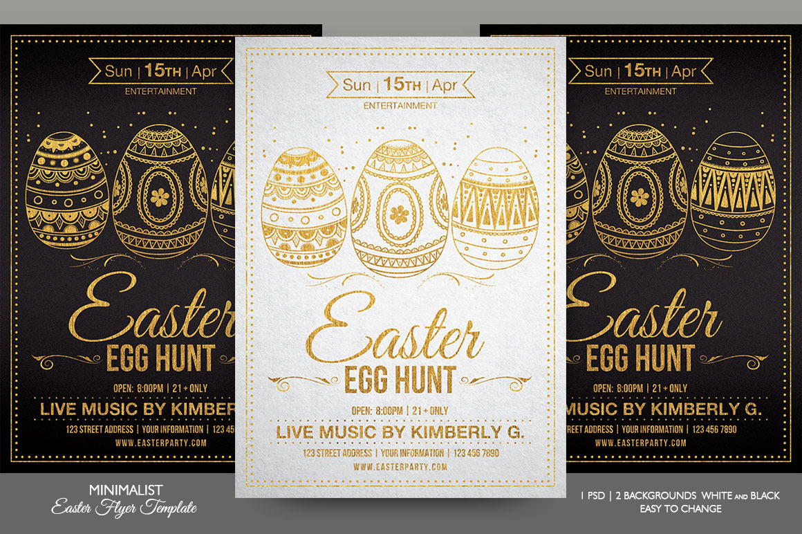 Easter Flyer Template, a Flyer Template by Briell Design