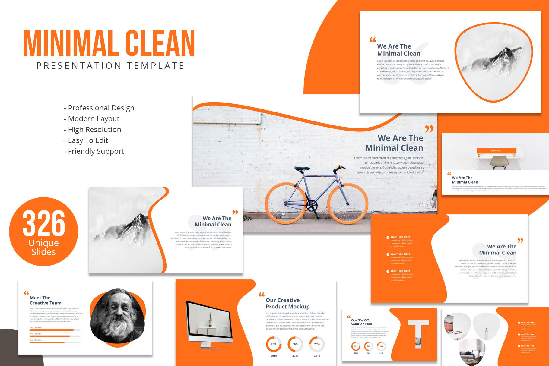 Minimal Clean Google Slides Template | Presentation Templates ...