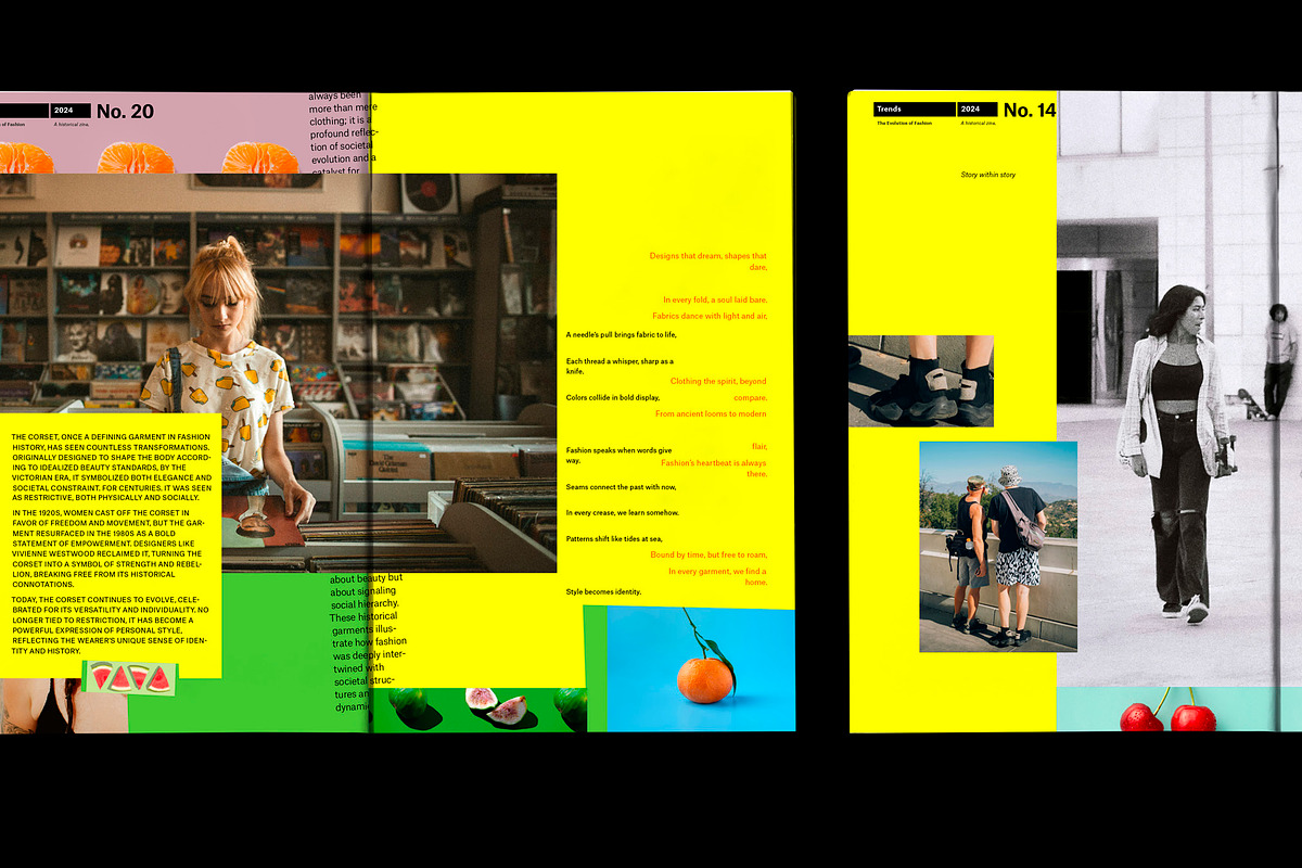 Collage Magazine for InDesign 7"x10.5" | Creative Market