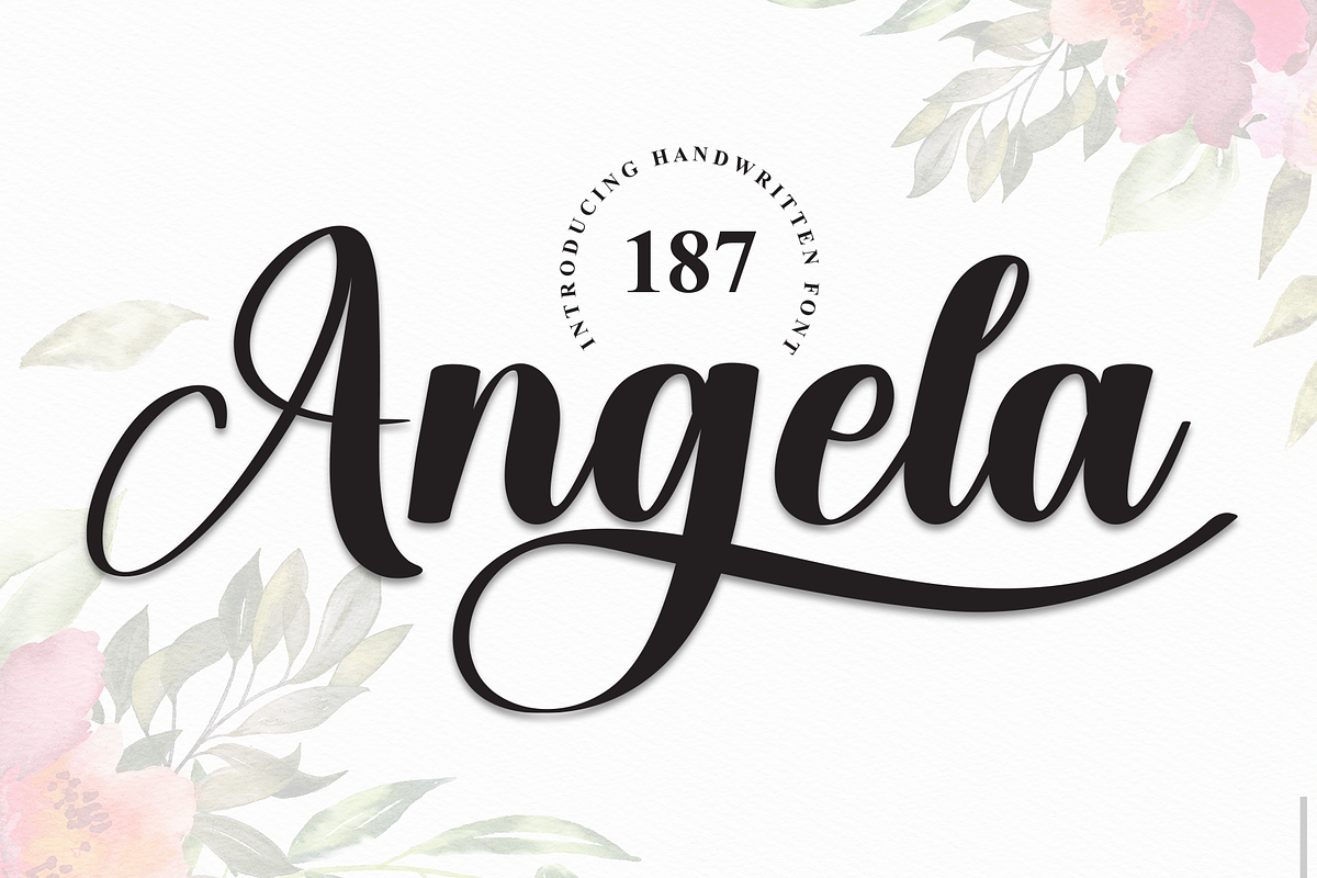 Angela | Script Font, a Handwritten Font by Scratchones