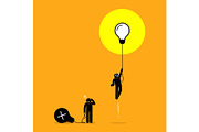 Successful Success Fail Failure Idea, a Person Illustration by Leremy ...