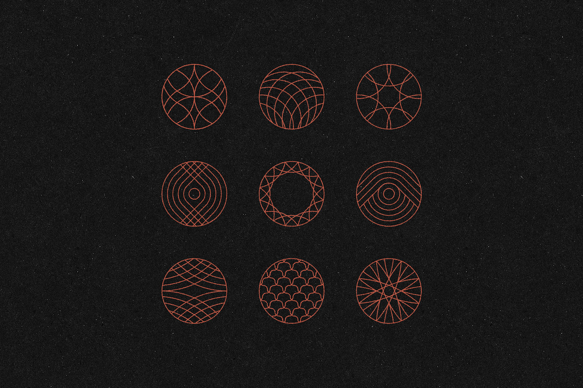 45 VINTAGE ROUND LOGOS, an Object Graphic by 2DFUNS