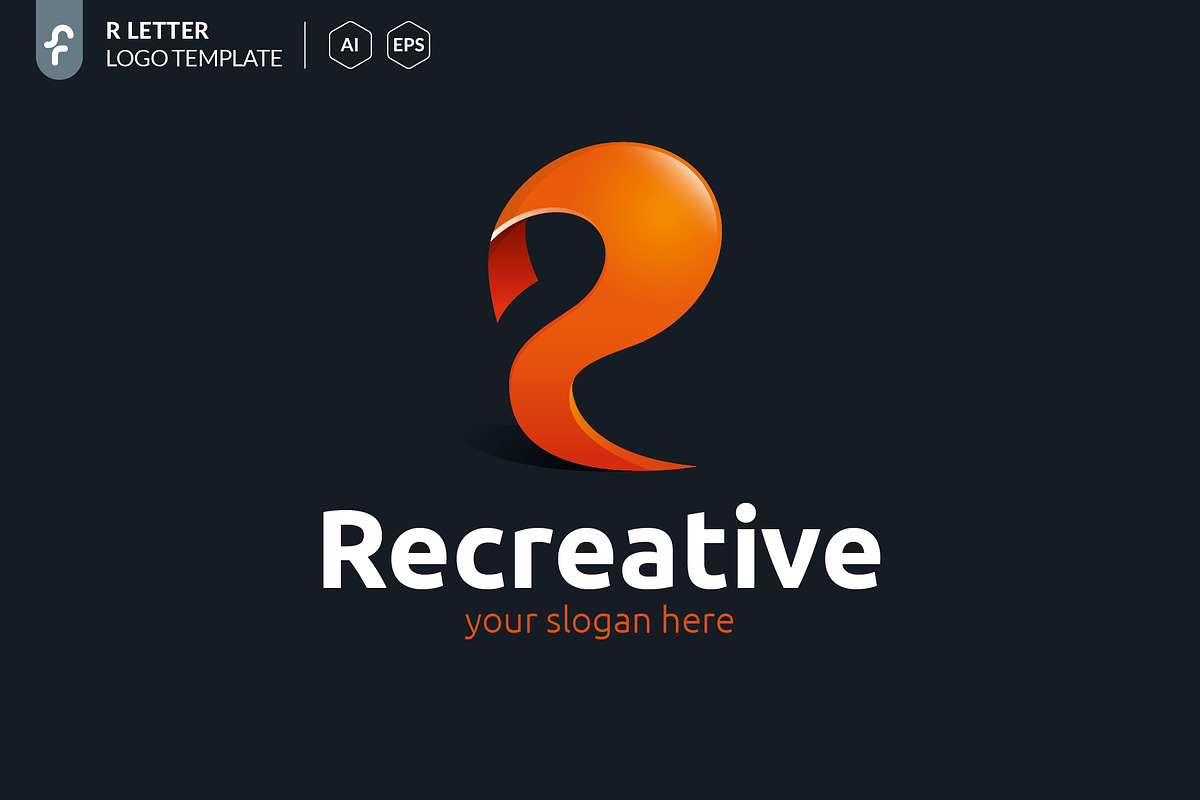 R Creative Logo, a Branding & Logo Template by ft.studio