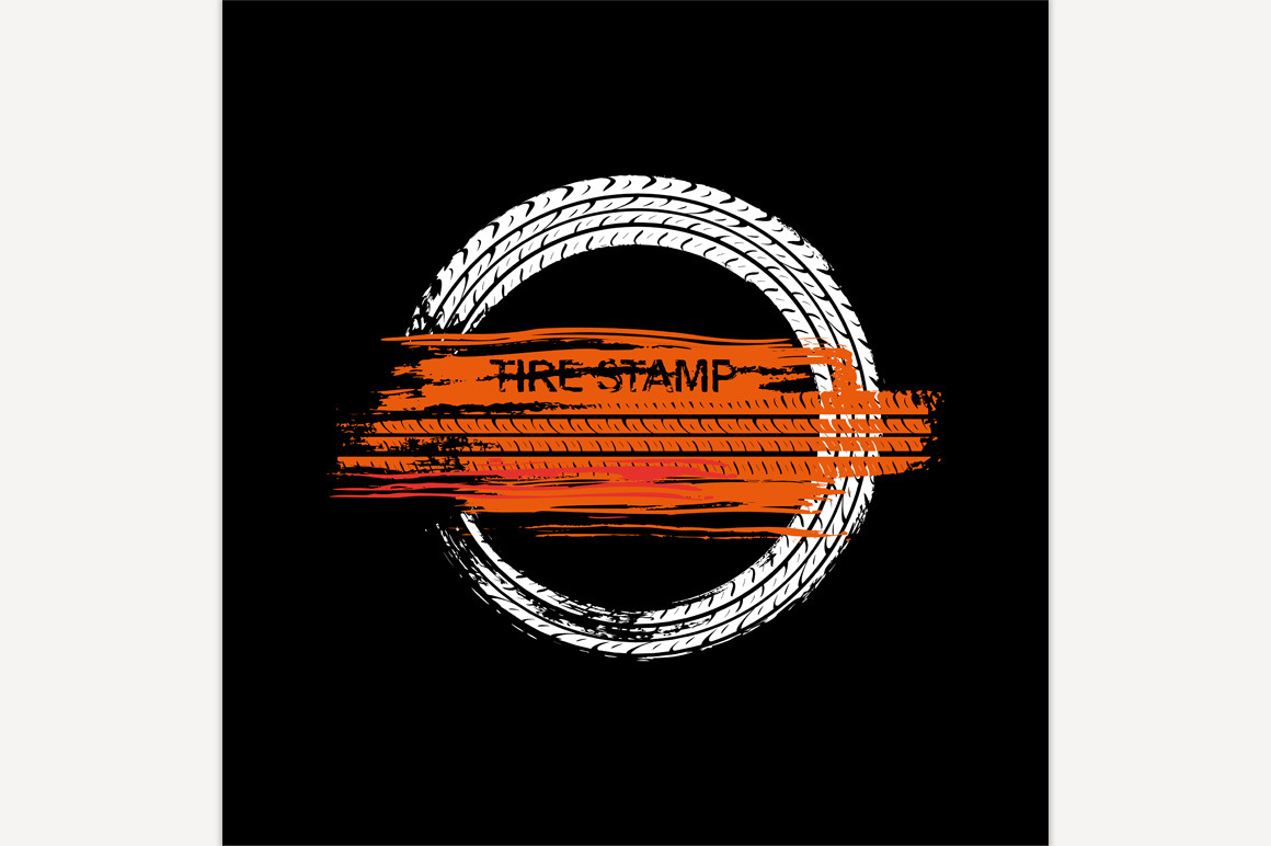 Grunge off-road tire stamp, a Texture Illustration by Anna's Shop