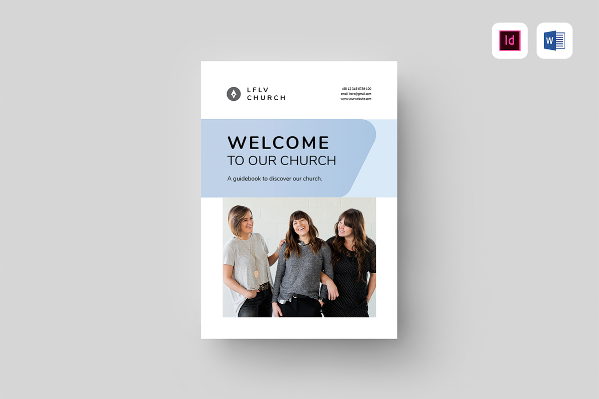 Church Booklet | MS Word & Indesign, a Brochure Template by Leaflove