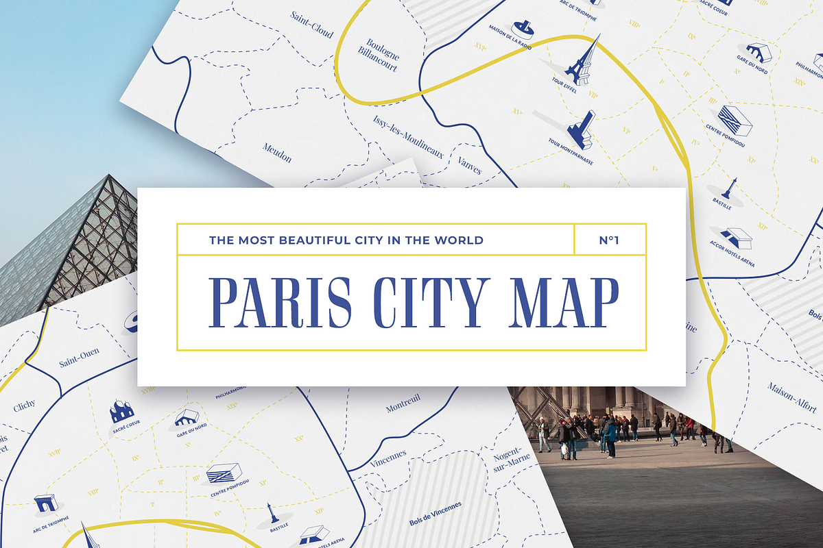 The Paris City Map, an Object Graphic by La Station B.