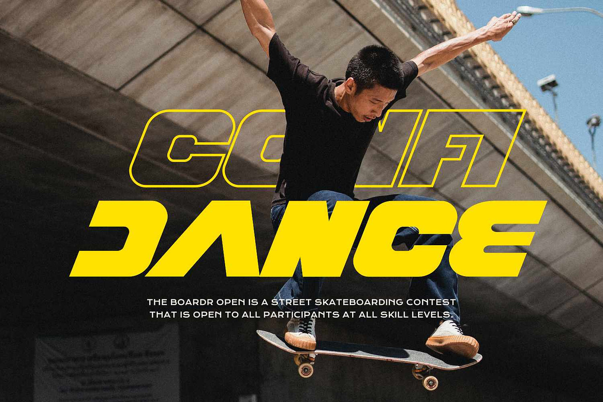 Spot Light - Wide Modern Font, a Sans Serif Font by Imoodev