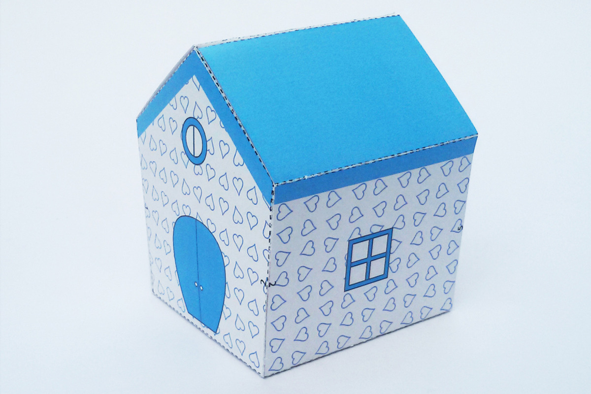 DIY Hut Favor - 3d papercrafts, a Templates & Theme by PAPER amaze