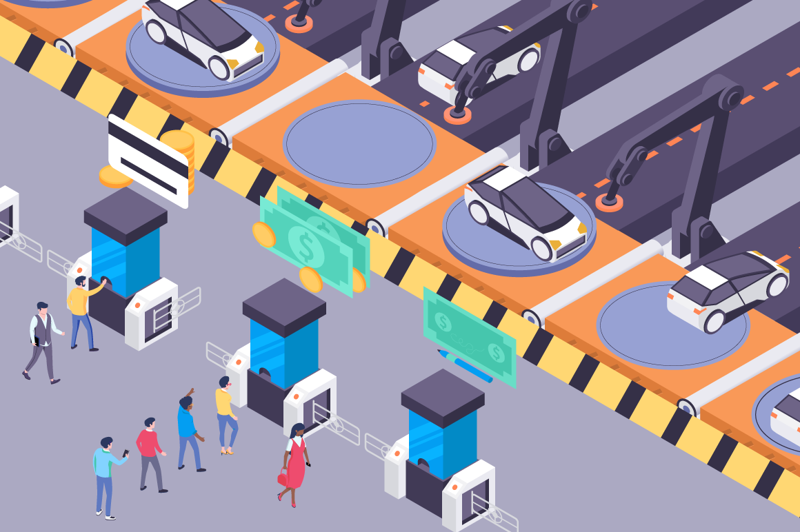 Future transportation services, a Technology Illustration by Evanat ...