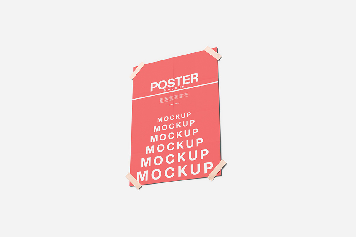 Poster Mockup, an Advertising Mockup by bimockup | Creative Market
