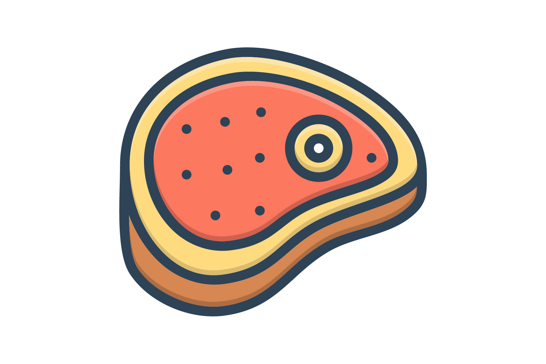 Meat flesh color icon | Icons ~ Creative Market