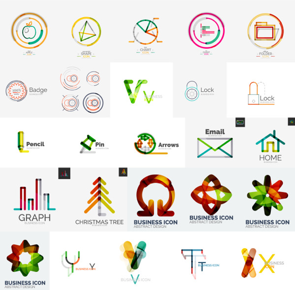 Tech web logos set, a Graphic by antishock | Creative Market