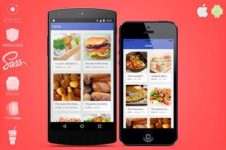 Card3 - Ionic Card Component, a HTML Template by IonicThemes
