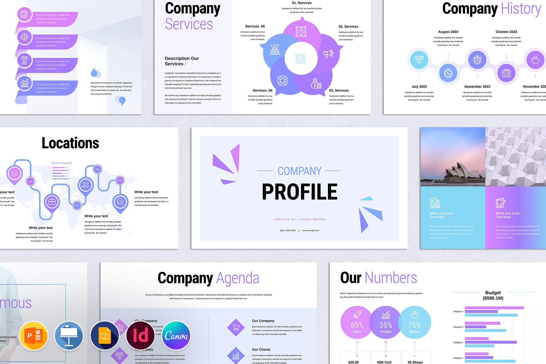 Company Profile Presentation Design, a Presentation Template by ...