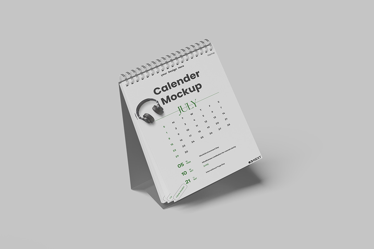 Calendar Mockup, a Merchandise Mockup by seramoe