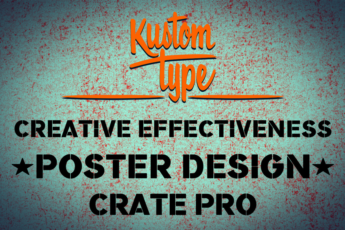 Crate Pro Rounded Stencil, a Blackletter Font by Kustomtype