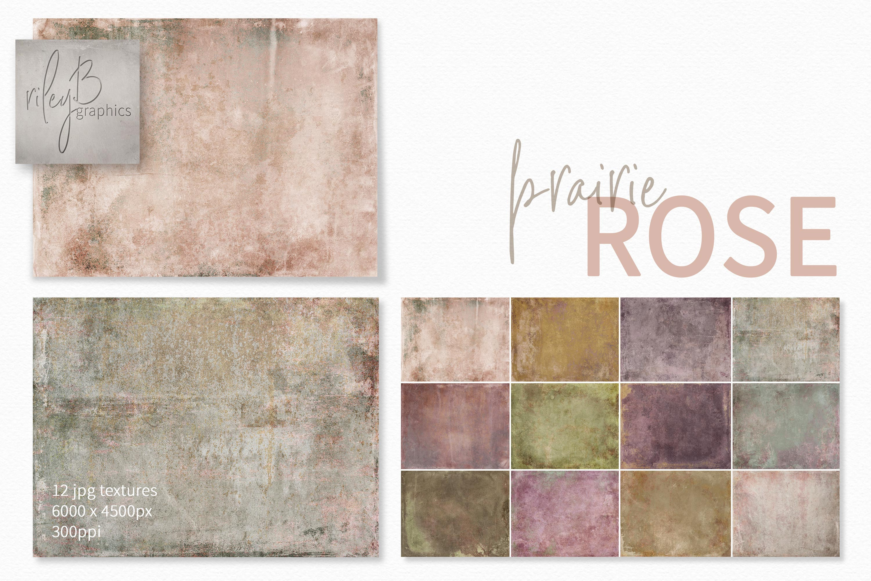 Prairie Rose Textures, a Texture Graphic by rileyBgraphics