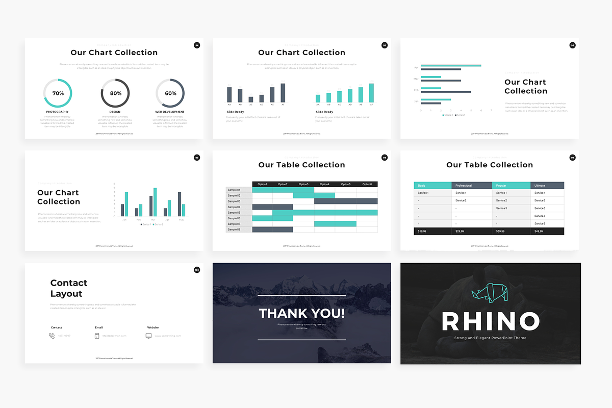 Rhino Black PowerPoint Template