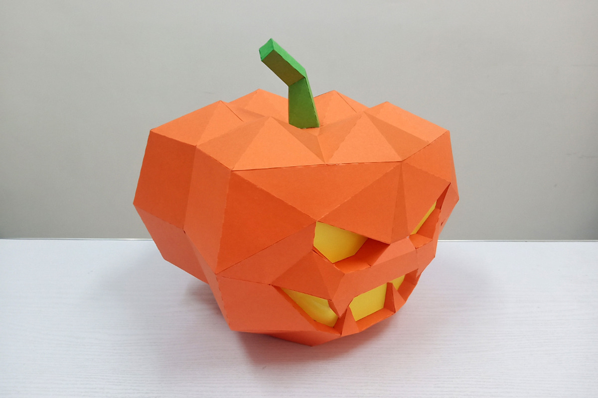 DIY Halloween Pumpkin- 3d papercraft, a Templates & Theme by PAPER amaze